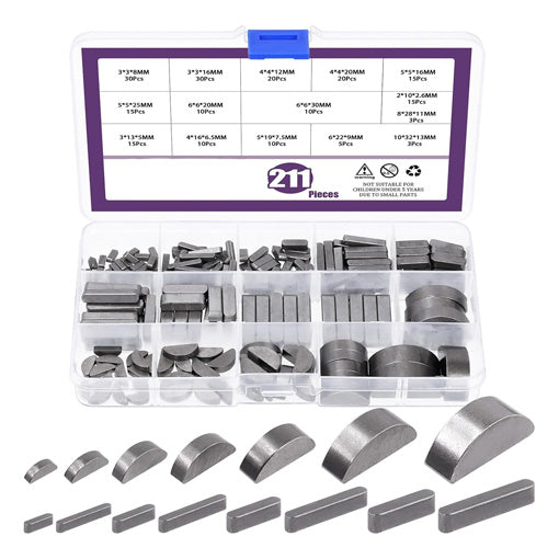Metric Woodruff Key Assortment Kit