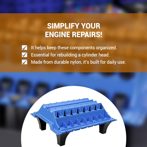 Engine Cylinder Head Component Organizer ~ garagetoolmaster.com
