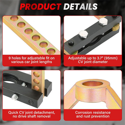 9-Hole Universal CV Joint Puller Tool ~ garagetoolmaster.com