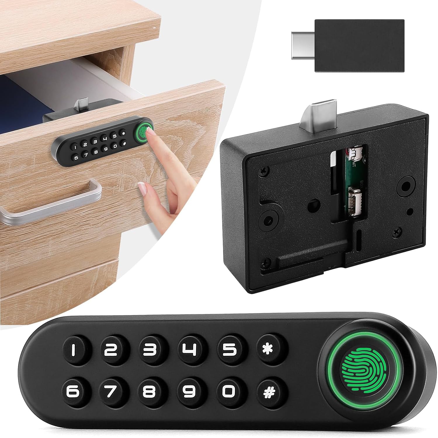 Smart Biometric Cabinet Password Lock